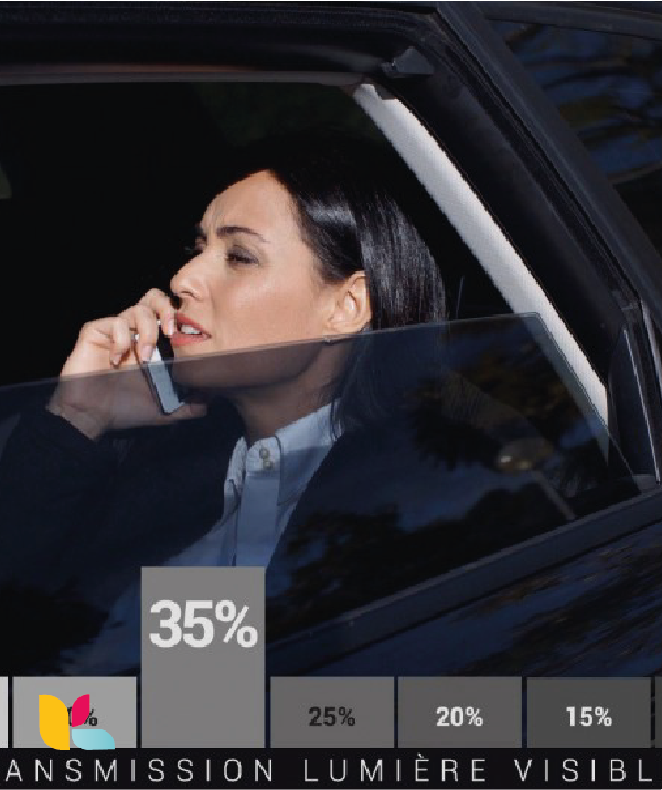 Film Solaire pour Vitrage Automobile – Transmission de Lumière Visible 35% – AUTP35 — kalmaz.ma